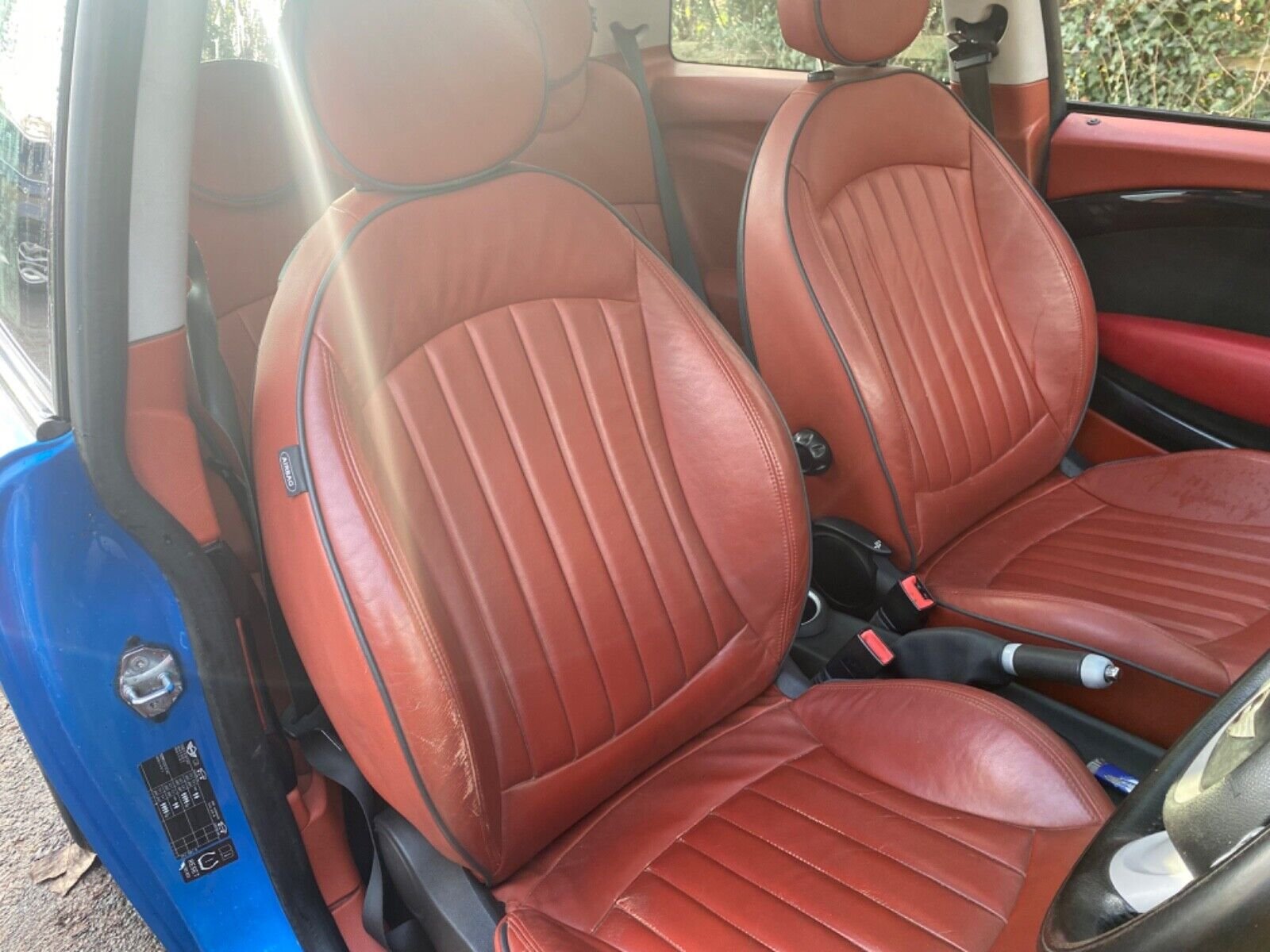 Used Mini Cooper S for sale in UK - Full Red Leather Seats